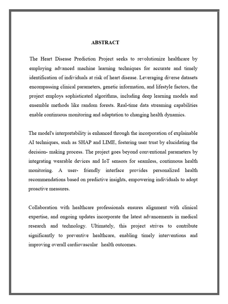 Heart Disease Prediction with ML Techniques | PDF | Medical Error ...