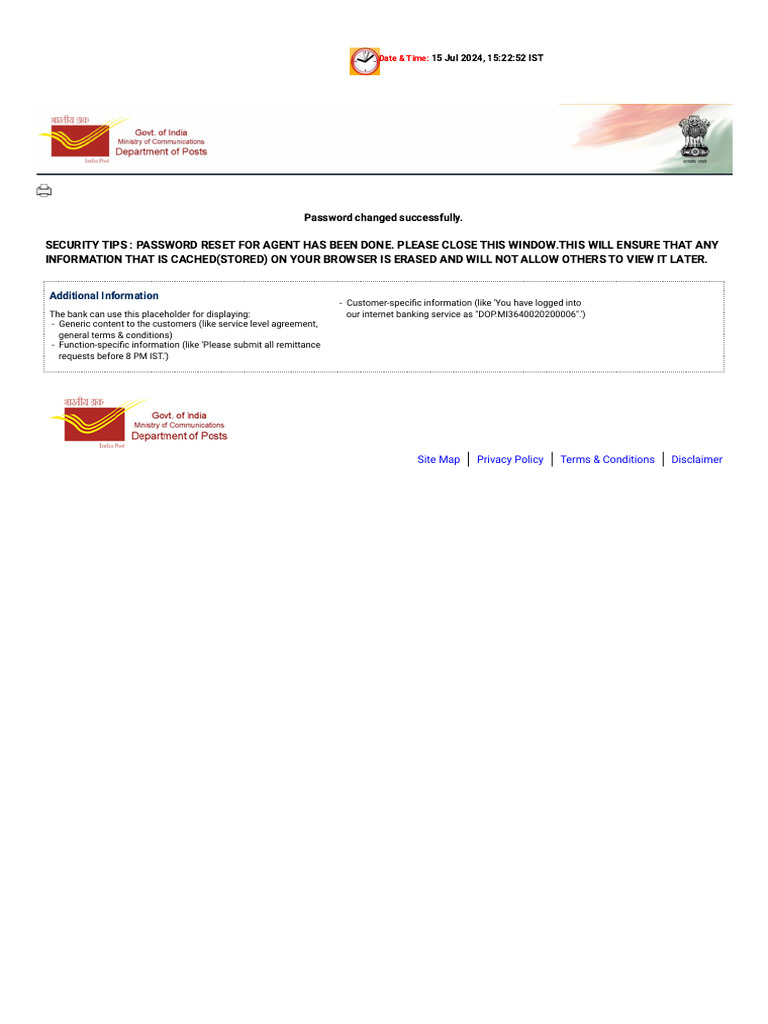 Department of Post Agent Login _ NewAgentActivationCompleteScreen | PDF