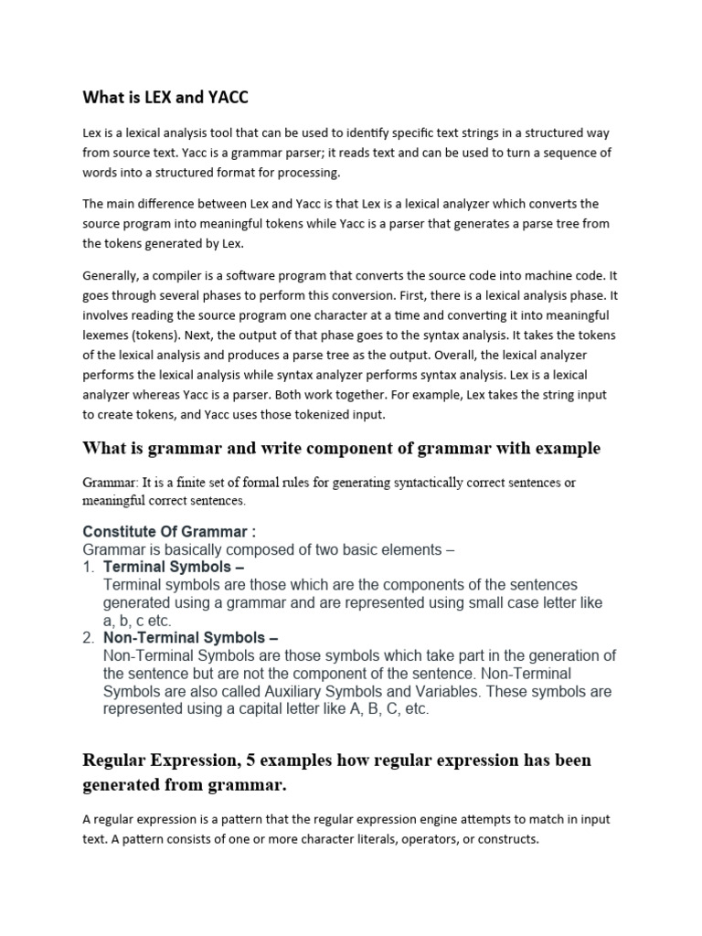 System Software Question Answer Part 3 | PDF | Parsing | Computer Science