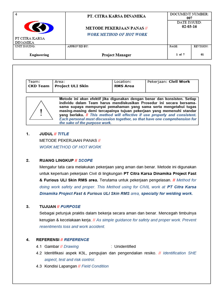 Metode Kerja Panas | PDF