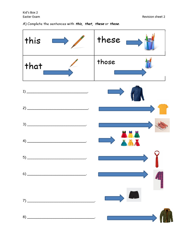 This That These Those | PDF