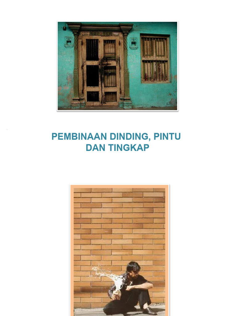 DCA20102 Pembinaan Dinding, Pintu - Tingkap | PDF