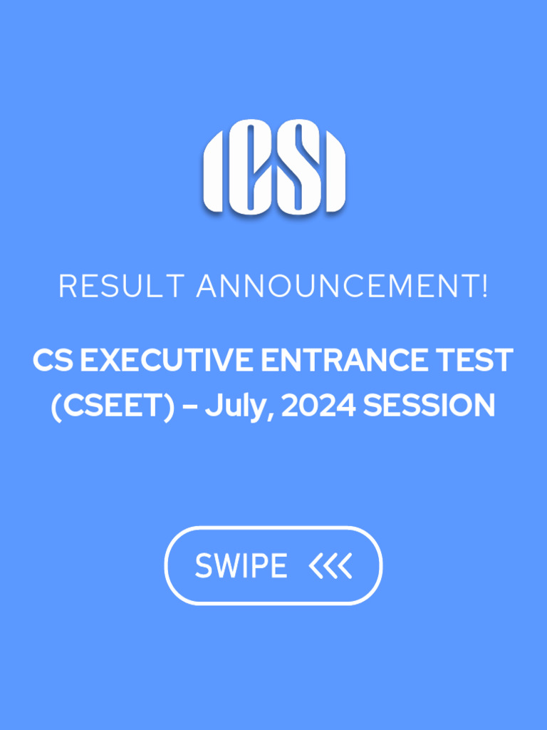 Cseet Result Announcement | PDF