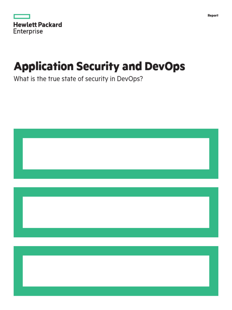 HPE Application Security and DevOps Report | Download Free PDF | Agile ... HPE Application Security and DevOps Report | Download Free PDF | Agile ...