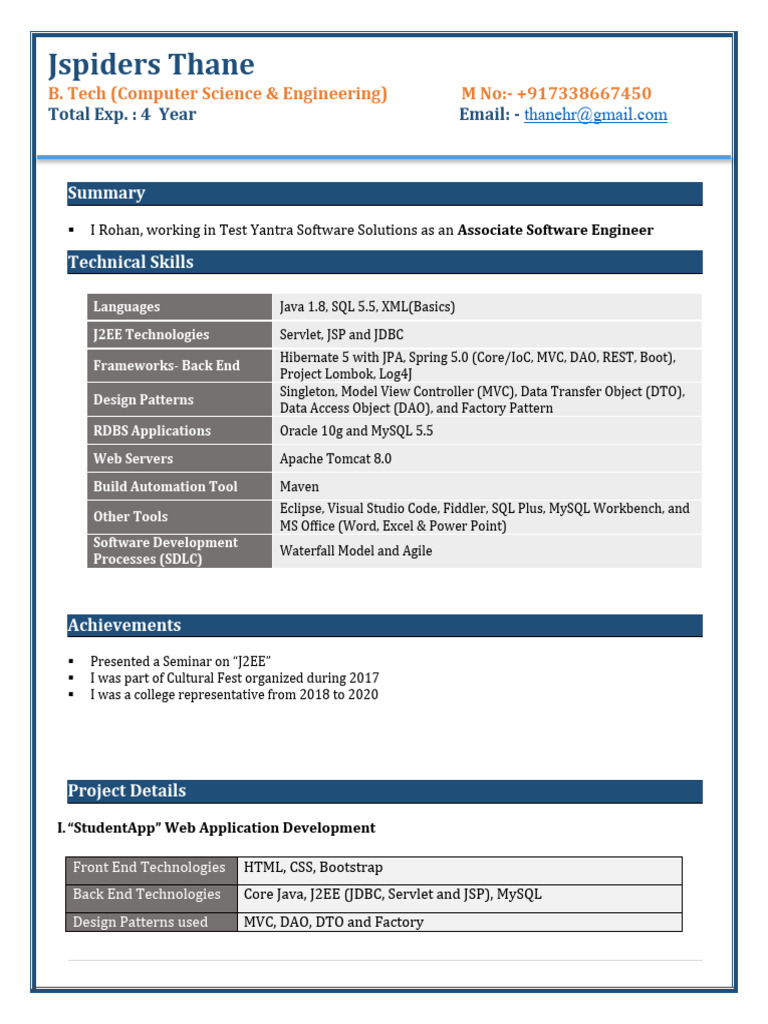 Resume Full Stack - Experience | PDF | World Wide Web | Internet & Web Resume Full Stack - Experience | PDF | World Wide Web | Internet & Web