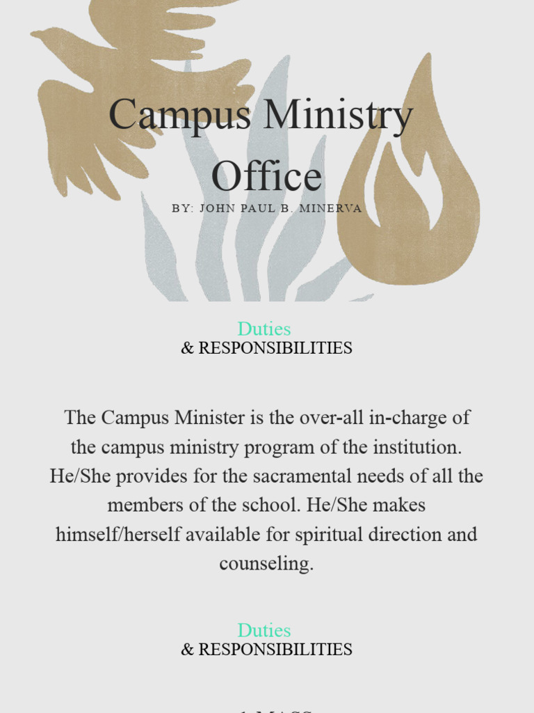Campus Ministry and Activities Overview | PDF