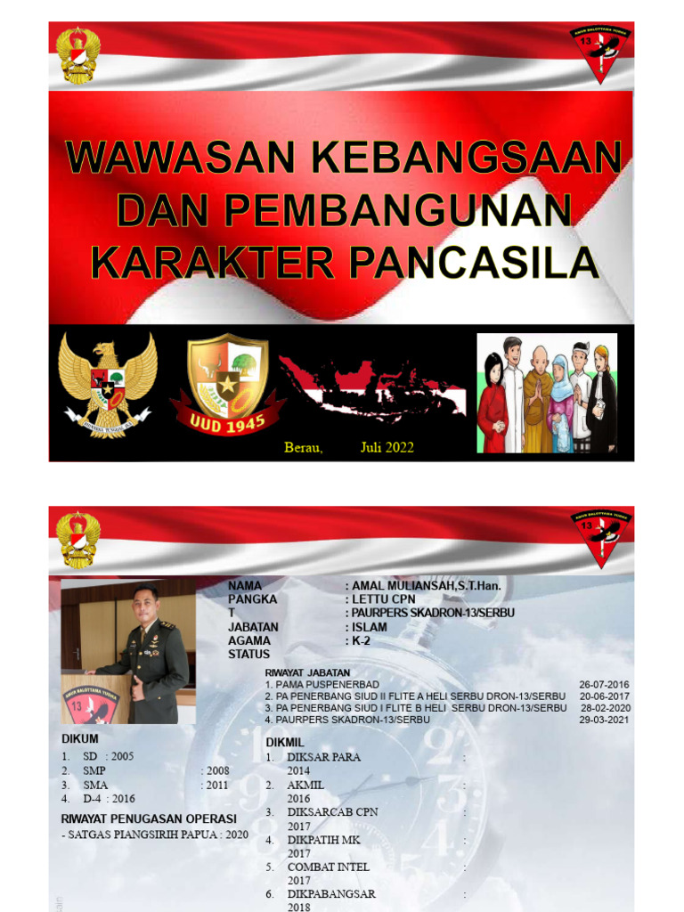 Bagi 'Wawasan Kebangsaan Dan Karakter Pancasila | PDF