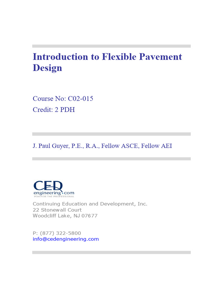 An Introduction to Flexible Pavement Design - R1 | PDF | Road Surface ...