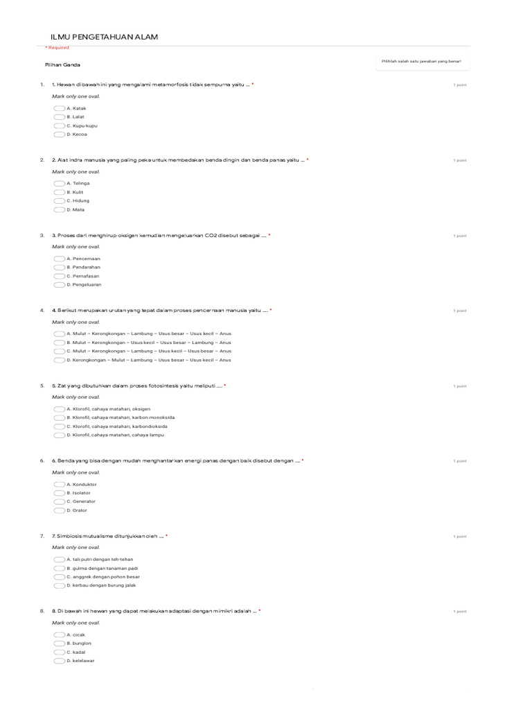 LATIHAN US IPA - Google Forms | PDF
