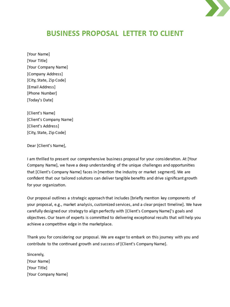 Business-Proposal-Letter-to-Client | PDF