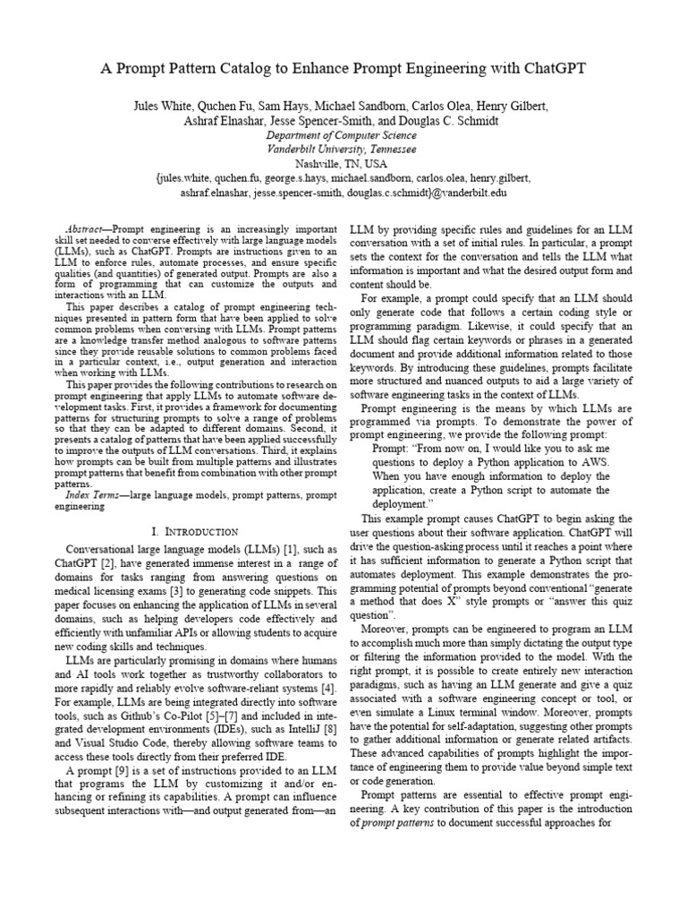 prompt-patterns | PDF | Software Design Pattern | Information