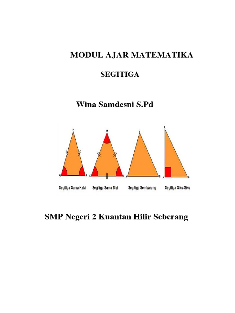 Modul Ajar 2 Pert 1 Dan 2 Segitiga | PDF