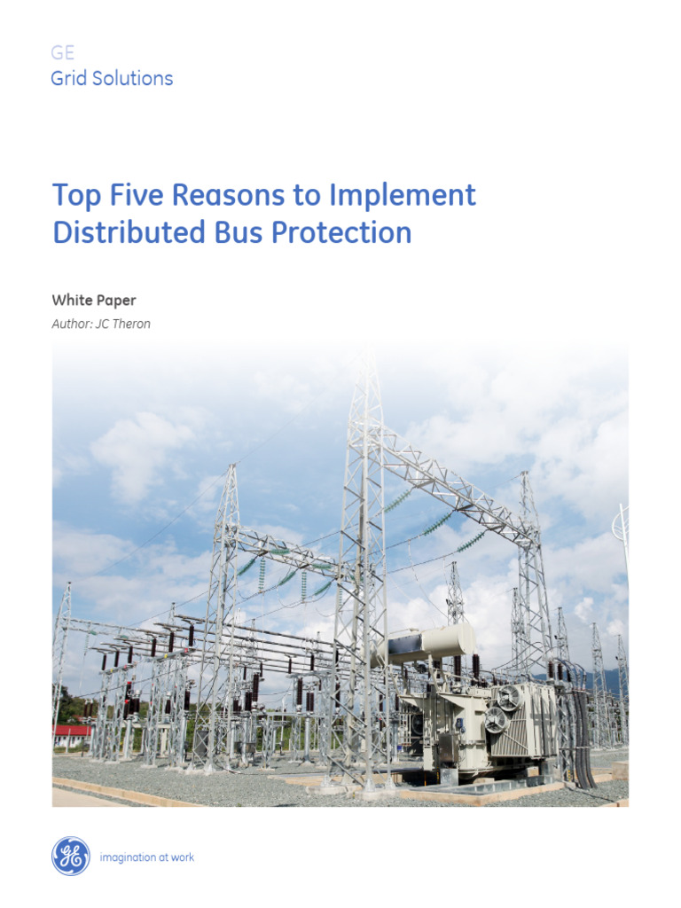 Distributed Bus Protection White Paper Gea31951 | PDF | Electrical ...