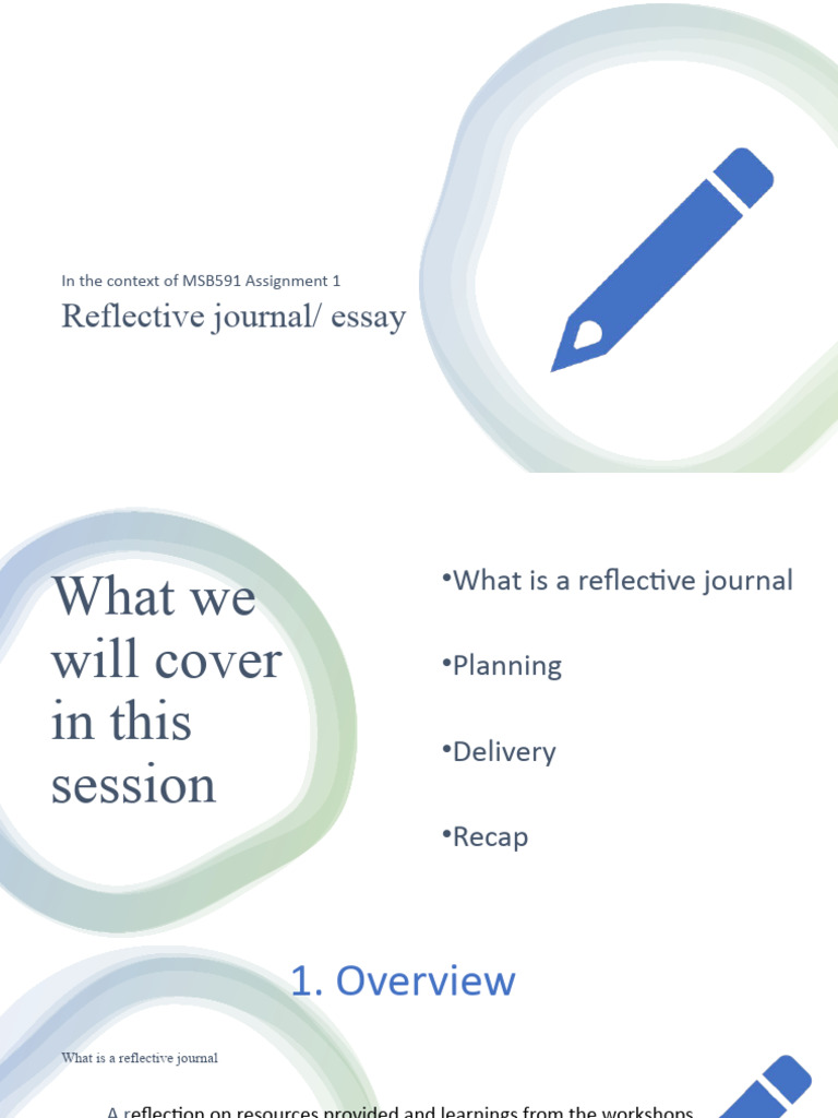 Reflective Journal Presentation 20230406 v2 | PDF | Learning | Human ...