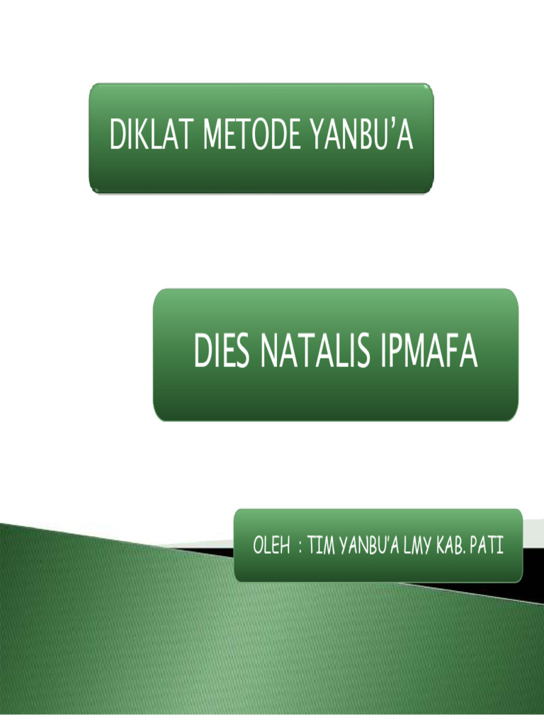 Panduan Metode Yanbu'a untuk Guru | PDF