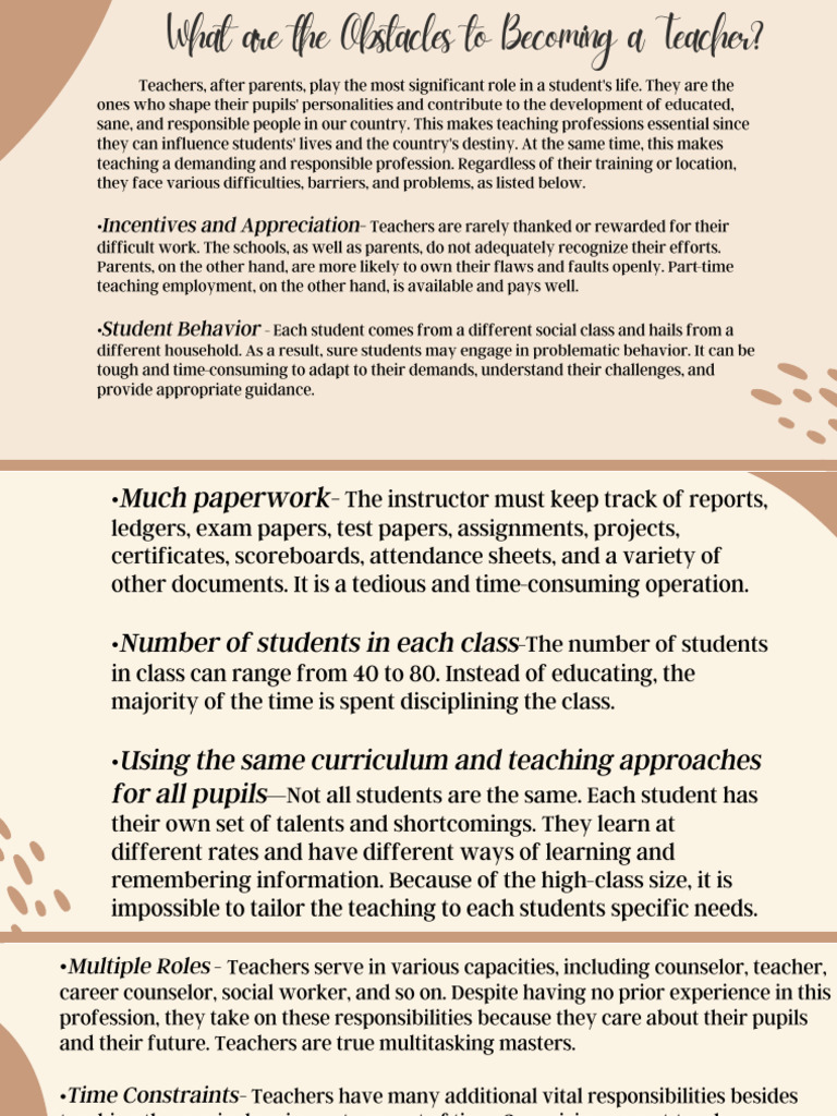 Challenges in Teaching and UNESCOs 4 Pillars of Education | PDF ...