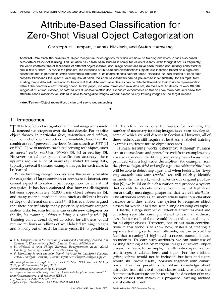 Attribute-Based Classification For Zero-Shot Visual Object ... Attribute-Based Classification For Zero-Shot Visual Object ...