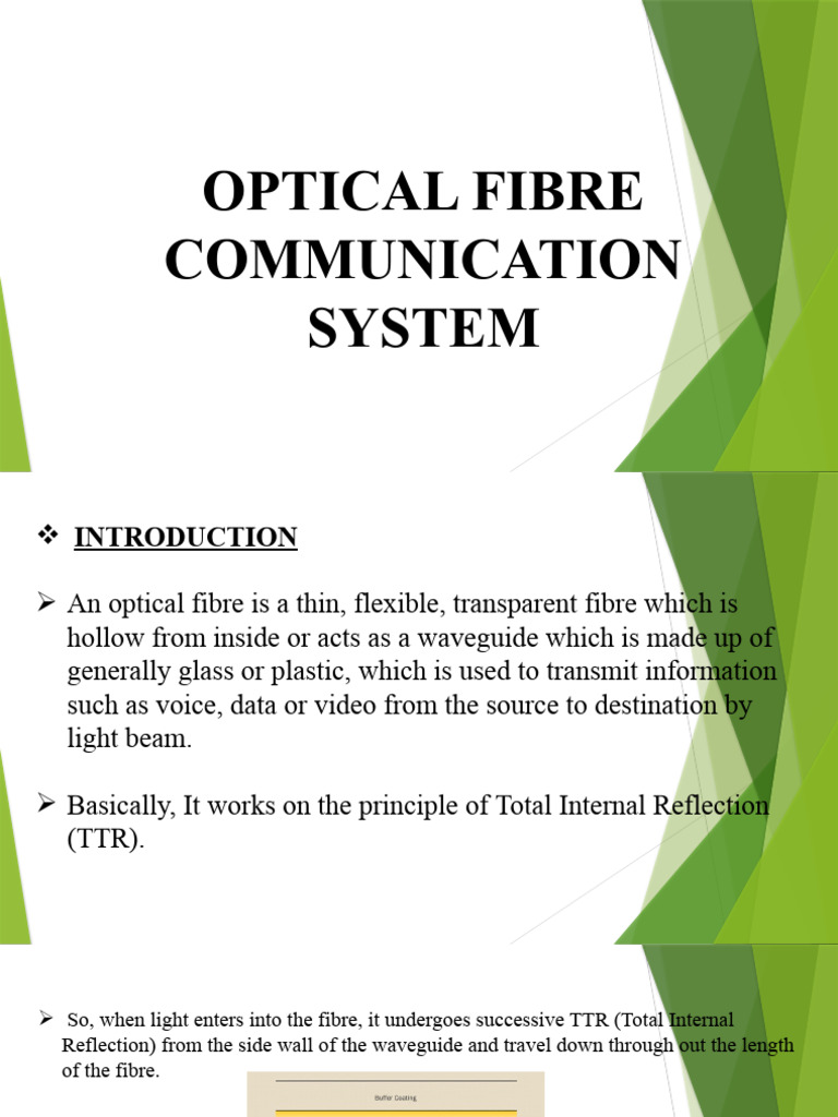 Optical Fibre Communication Overview | PDF | Fiber Optic Communication ...