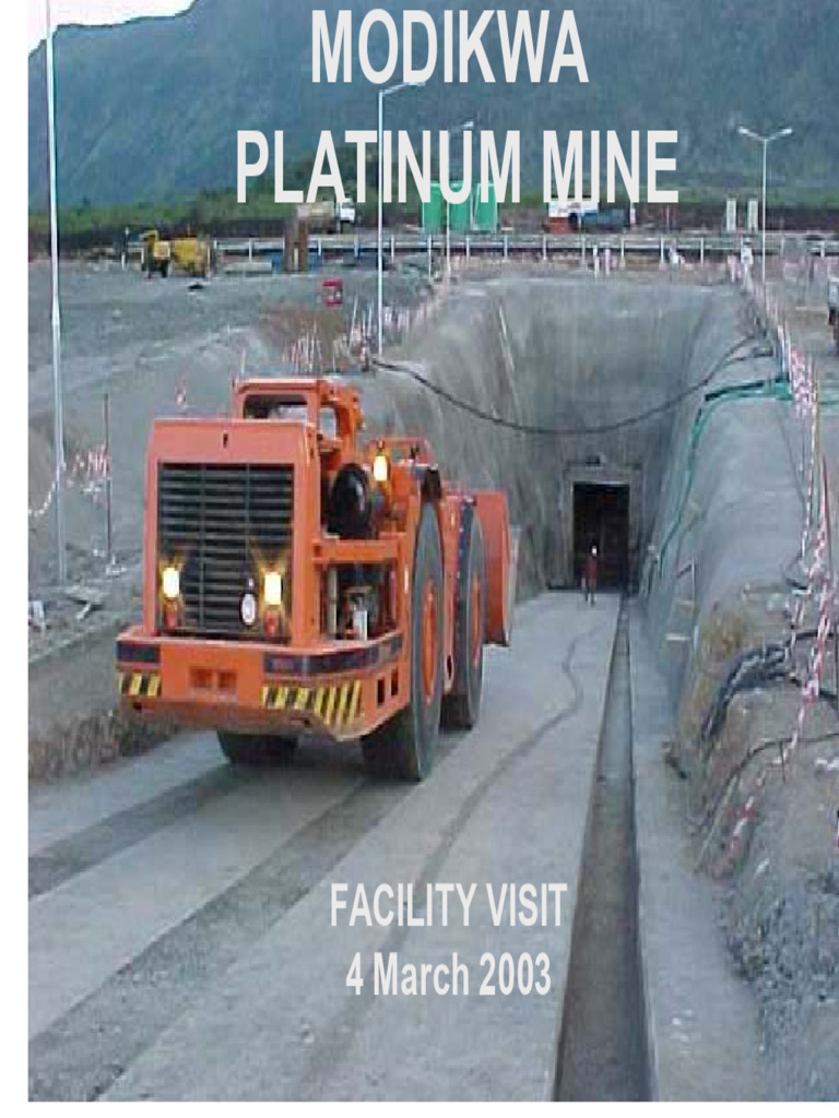 Modikwa Facility Visit | PDF | Mining