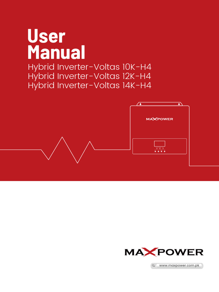 Voltas 10K Hybrid Inverter Manual | PDF | Photovoltaic System | Direct ...