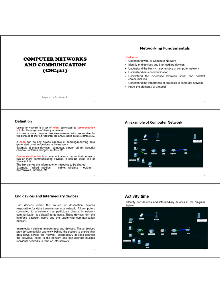 Computer Networks and Communication | PDF | Network Topology | Computer Network