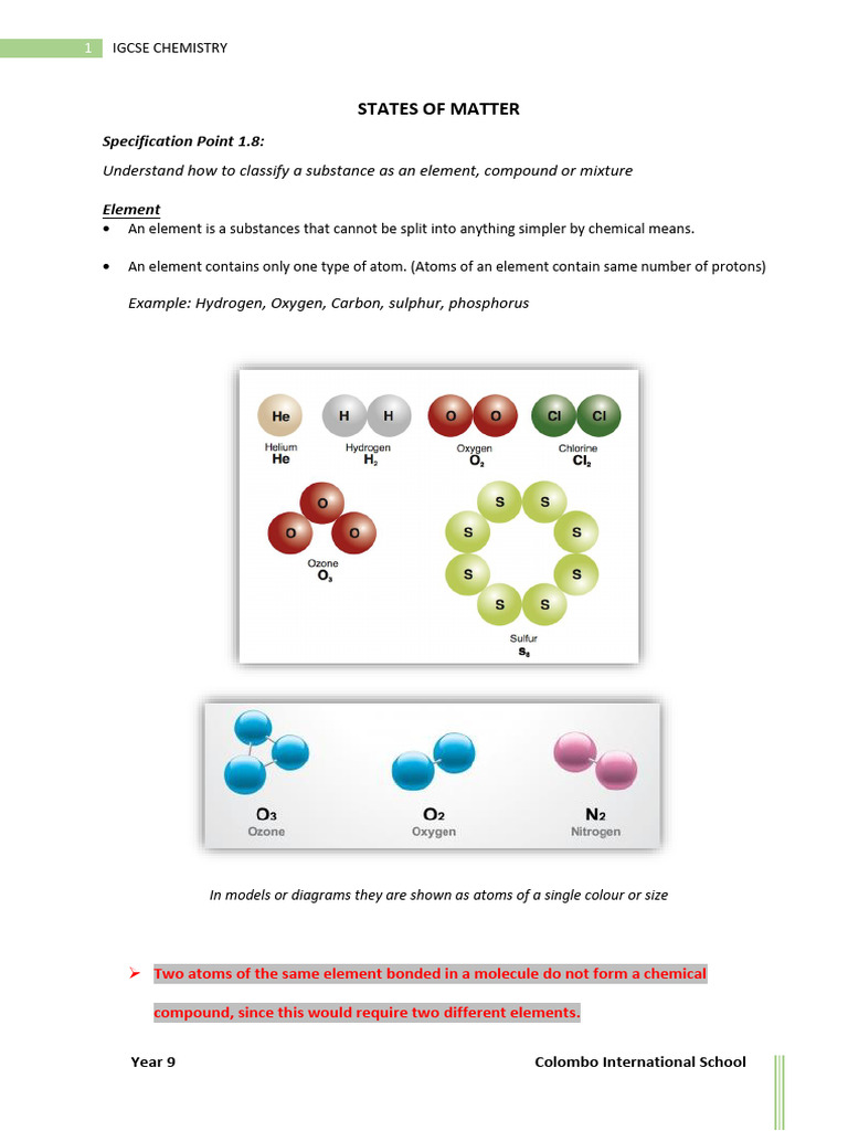 Lesson 3 - Elements and Compounds | PDF | Chemical Compounds | Chemical Substances
