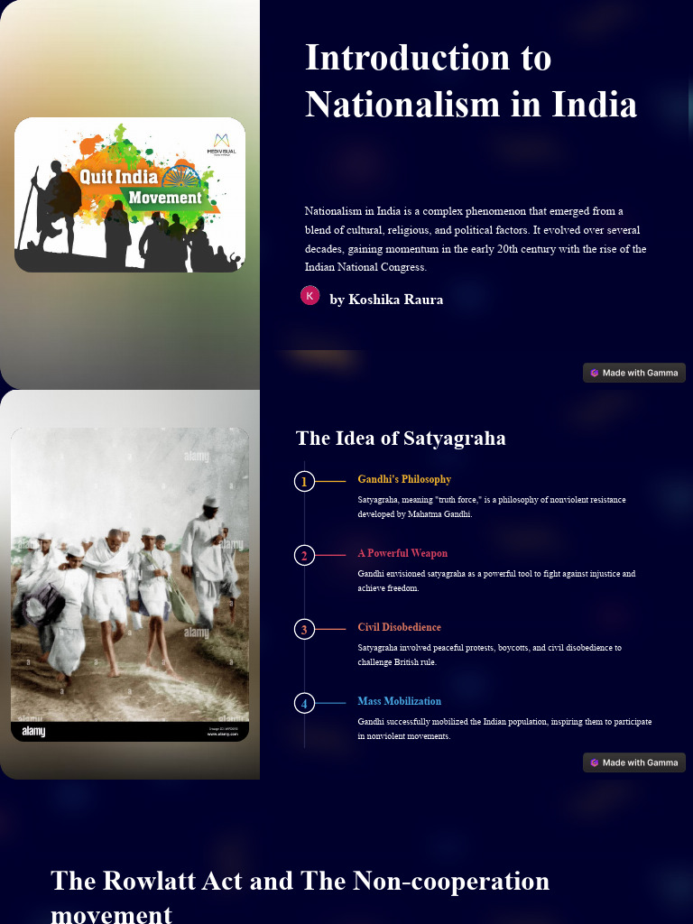 Introduction To Nationalism in India | PDF | Mahatma Gandhi | British Raj