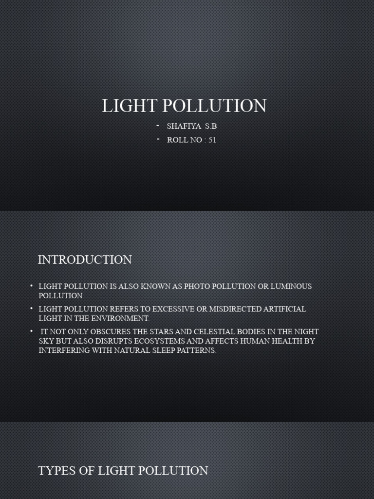 Light Pollution | PDF | Lighting | Light