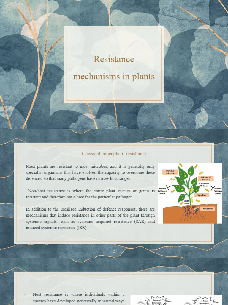 Resistance Mechanisms in Plants-Unit 2 | PDF | Reactive Oxygen Species ...