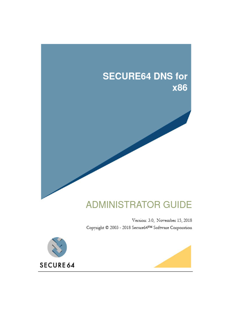 Secure64 DNS x86 Admin Guide v3.0 | PDF | License | Source Code