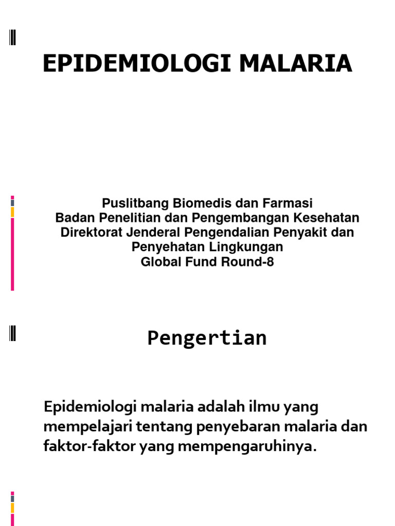 Epidemiologi Malaria | PDF | Pengembangan Diri | Kesehatan Holistik