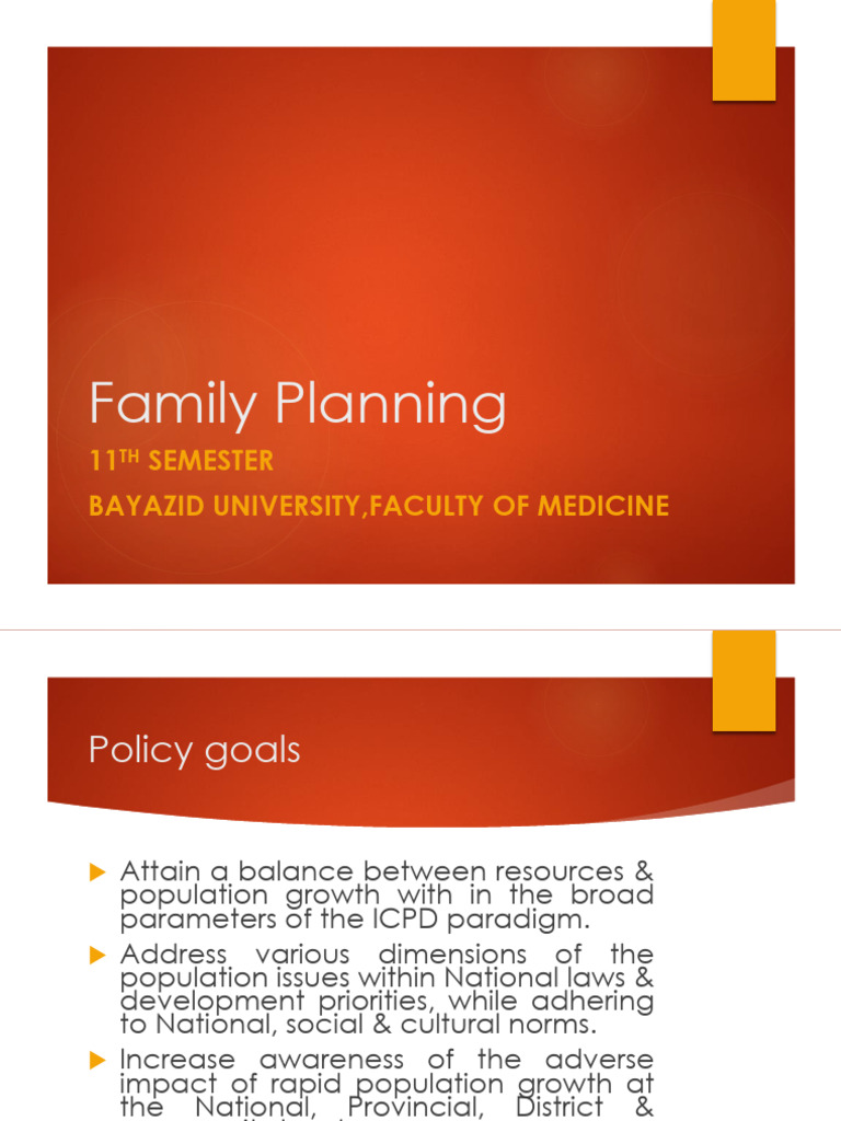 Family Planning PD | PDF | Family Planning | Birth Control