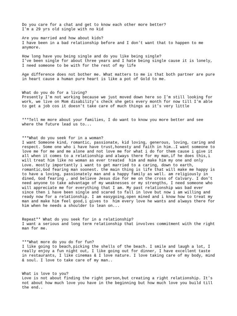 Chatting format 1 | Download Free PDF | Jesus | Love