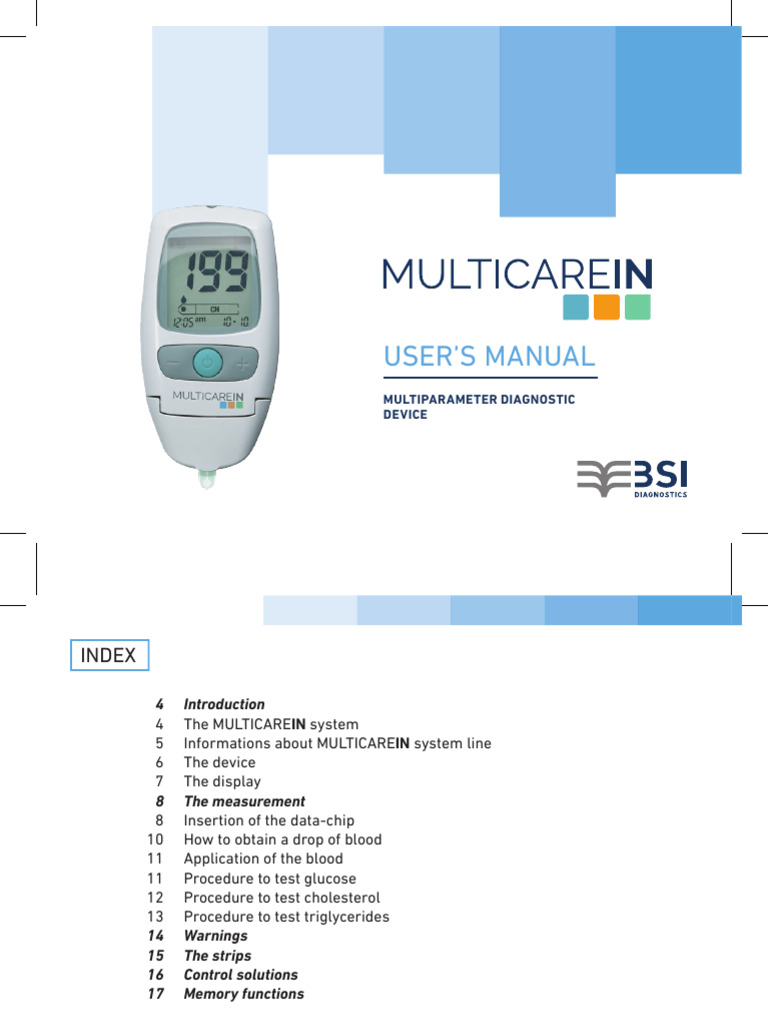 MulticareIN Users Manual ENG | PDF | Bluetooth | Personal Computers