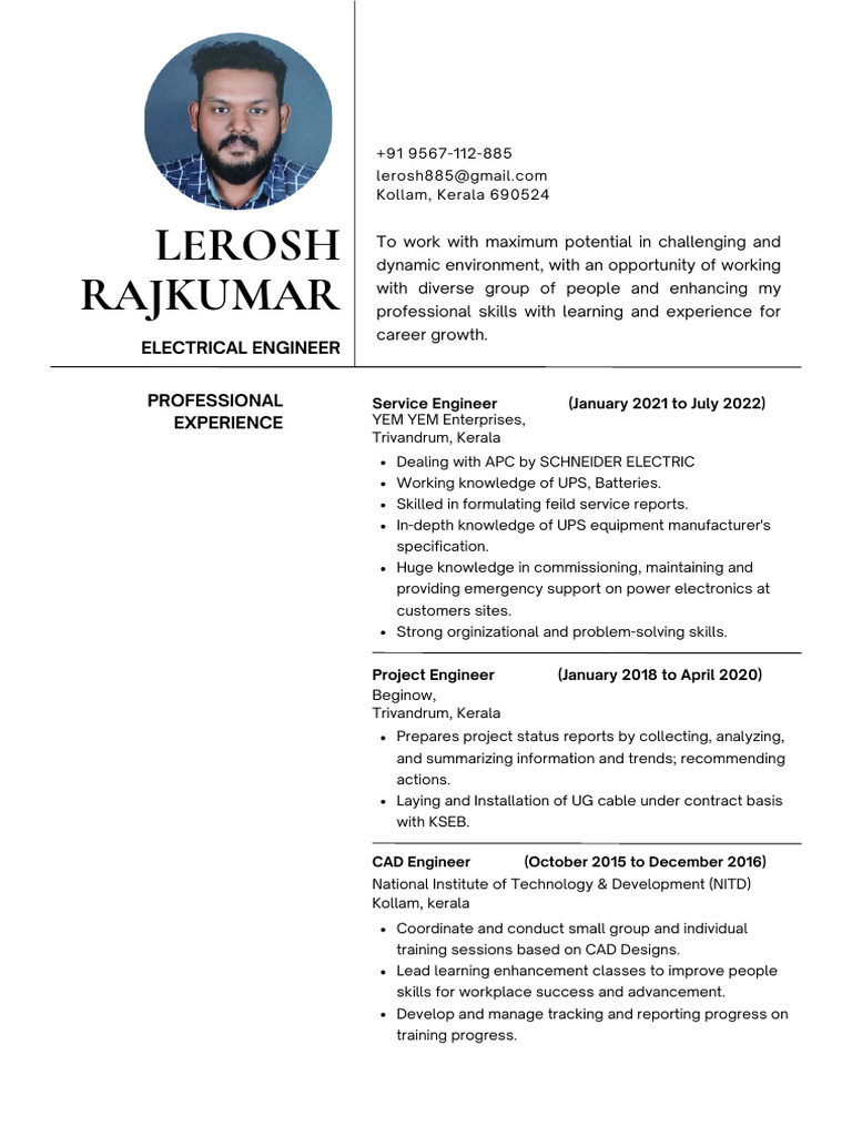 Original Resume | PDF | Engineering