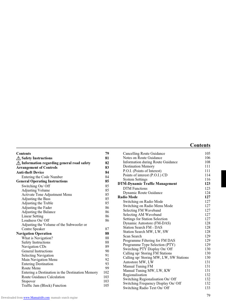 Becker DTM High Speed 7910 - Operating Manual | PDF | Vehicles | Radio