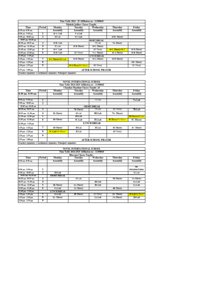 Computer Teacher TT | PDF