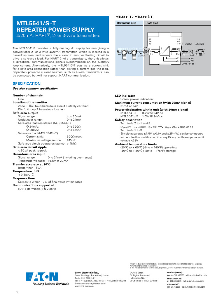 MTL5541_datasheet | Download Free PDF | Power (Physics) | Manufactured ...