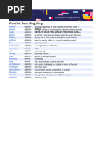 Descriptive Water Vocabulary Guide | PDF | Water | Rain