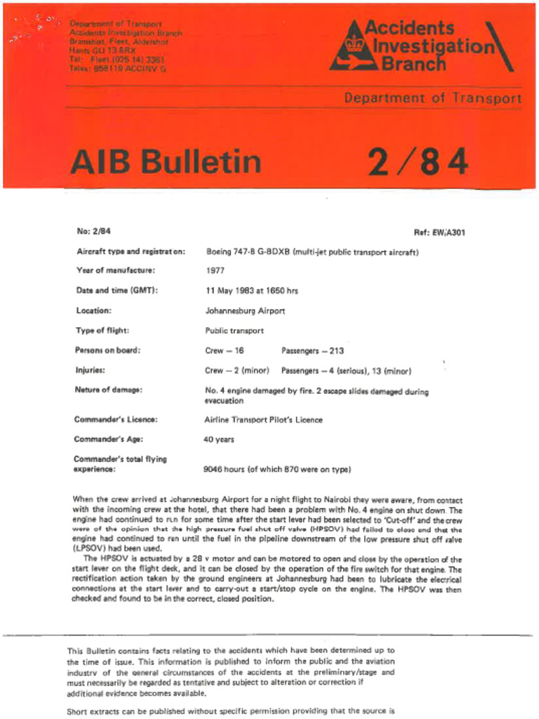 Boeing 747-B G-BDXB 02-84 | PDF