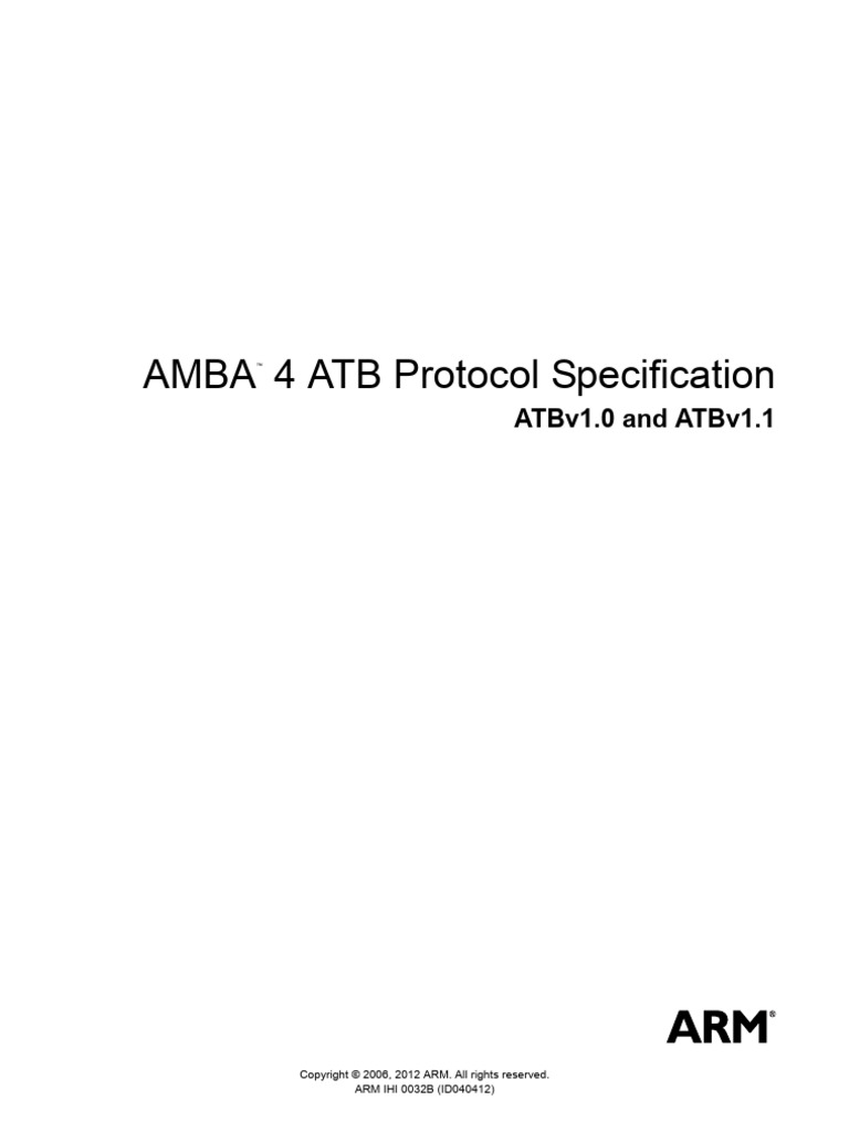 IHI0032B Amba Atb Protocol Spec | PDF | License | Computer Science
