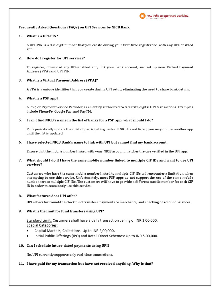 Frequently Asked Questions | PDF | Services (Economics) | Financial Services