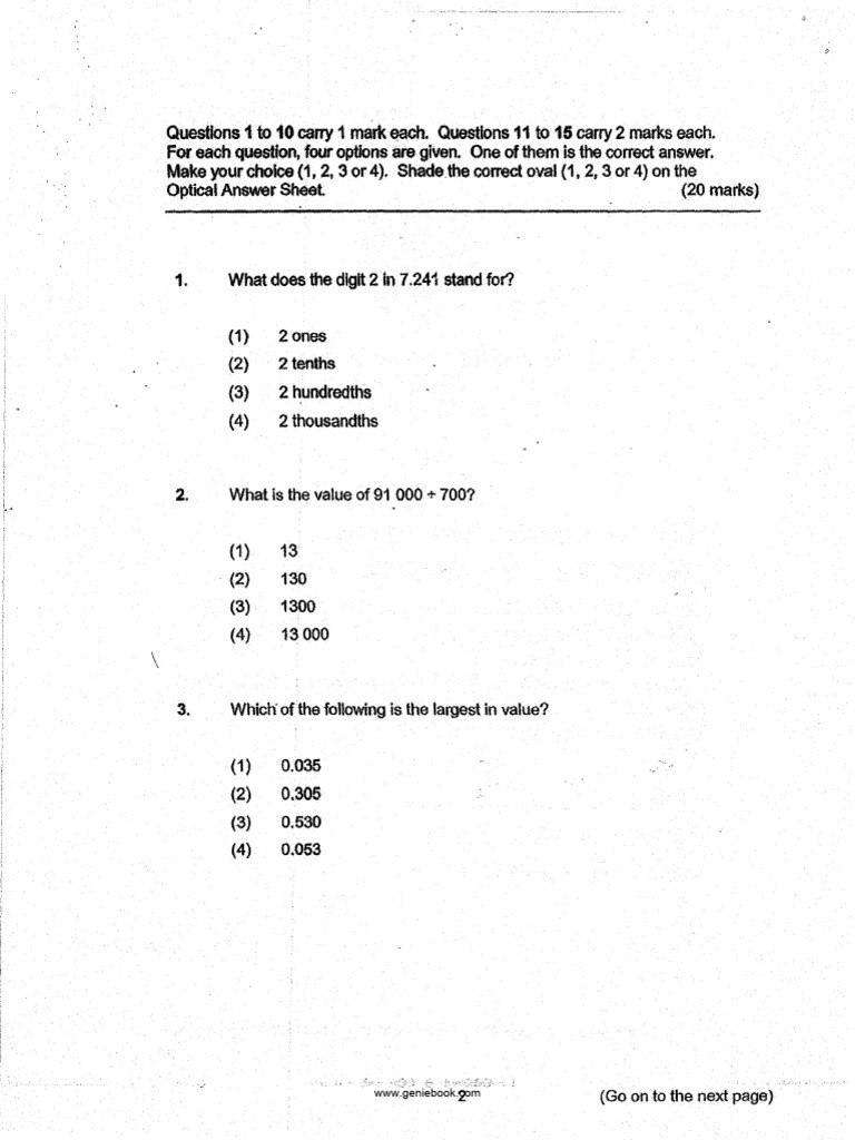 Primary 6 - Maths - 2019 - Prelims - 3 | PDF