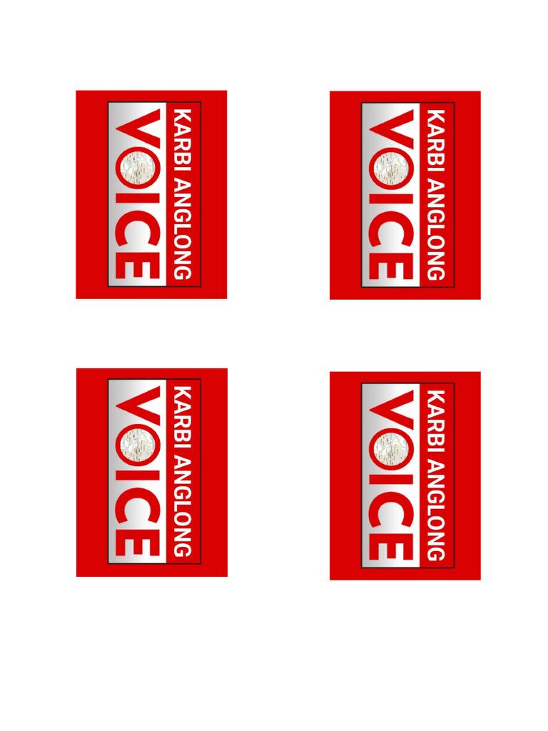 Karbi Anglong Voice Logo Print | PDF