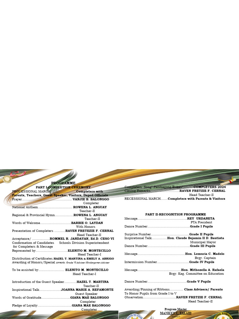 Program Grad 2024 NEW A4 | PDF