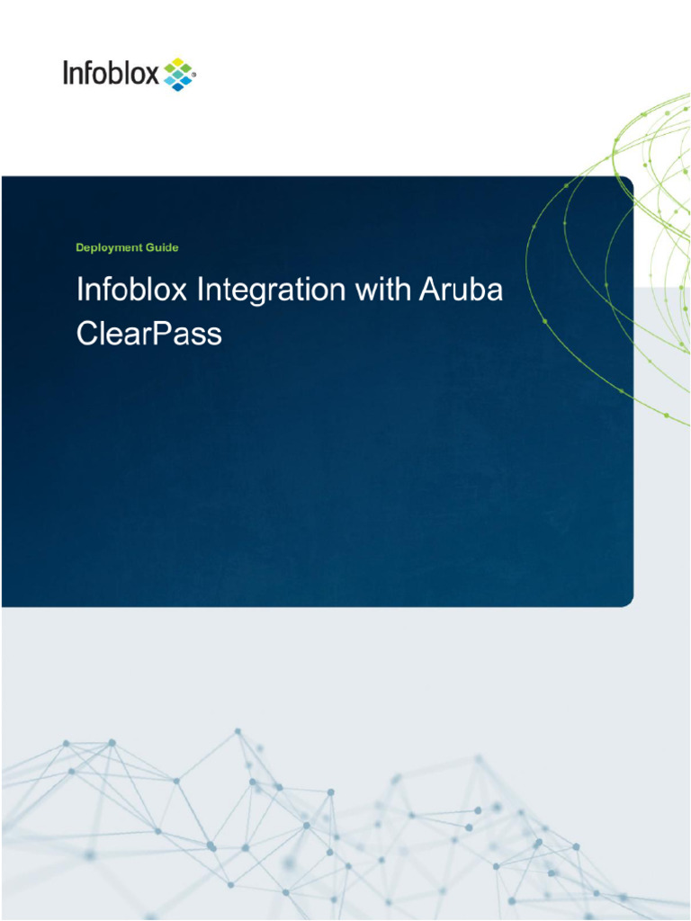 Infoblox Deployment Guide Integration With Aruba Clearpass | PDF | I Pv6 | Domain Name System