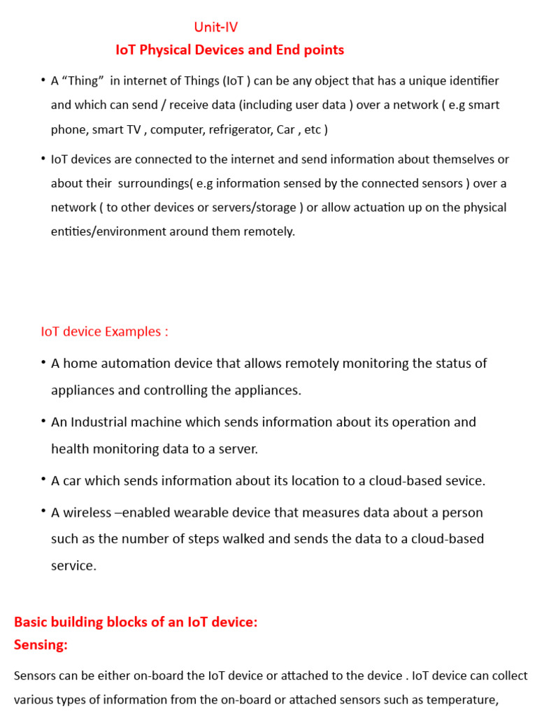 IoT Physical Devices and Raspberry Pi | PDF | Internet Of Things ...