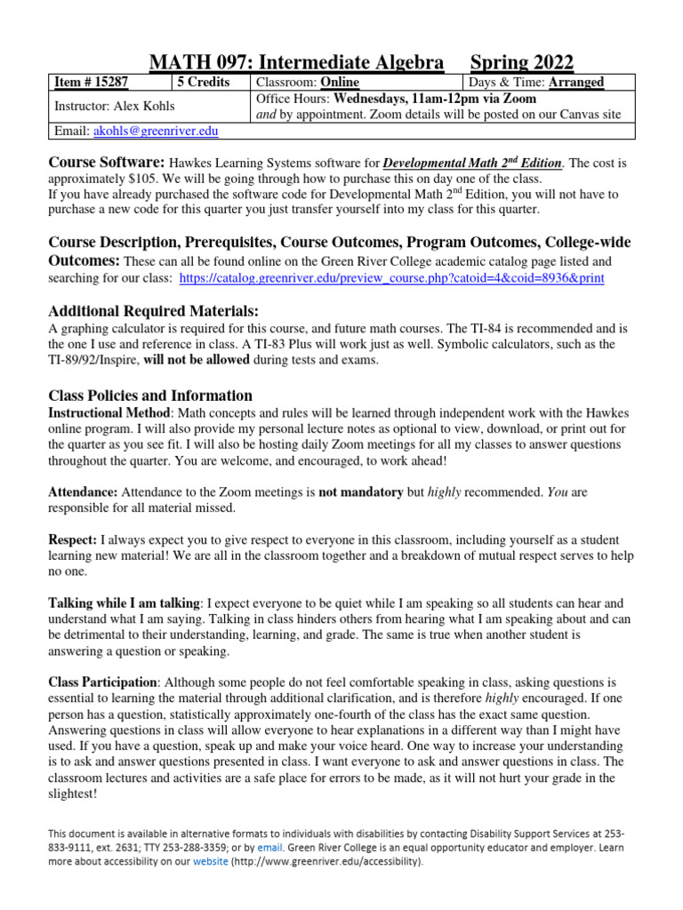 M97 Sp2022 Hawkes Syllabus | PDF | Academic Dishonesty | Plagiarism