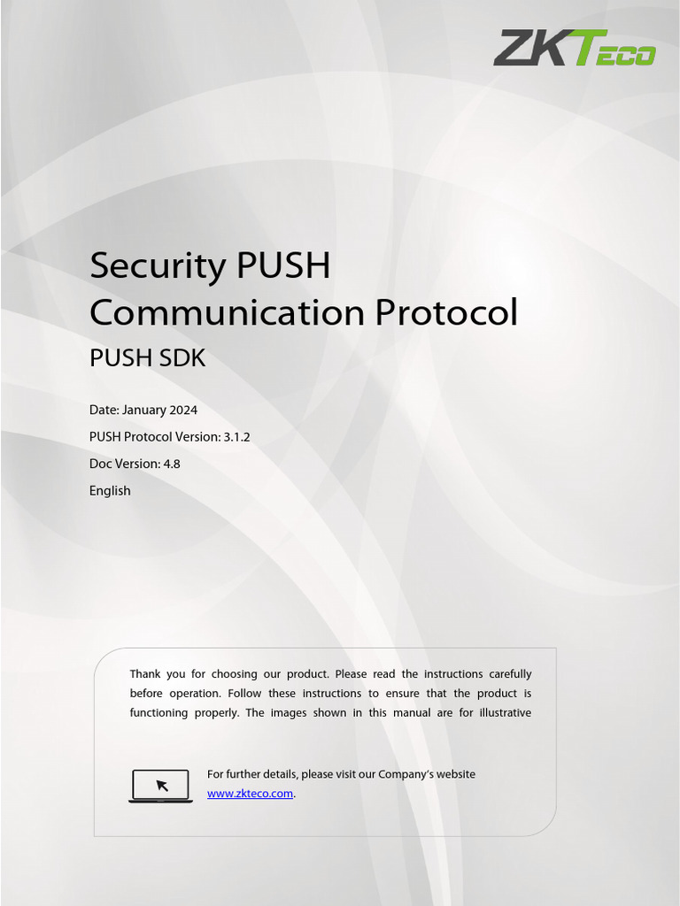 Security PUSH Communication Protocol 20240112 | PDF | Server (Computing) | Computer Engineering