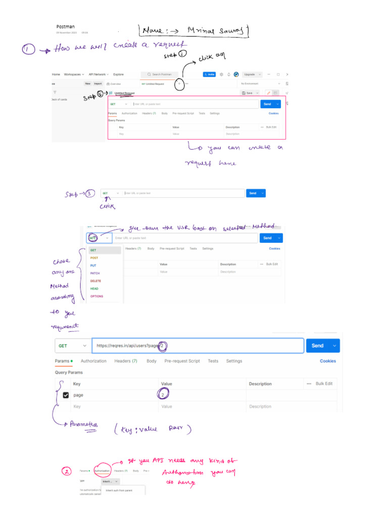 Postman Notes by Mrinal Sauraj NIT Agartala | PDF